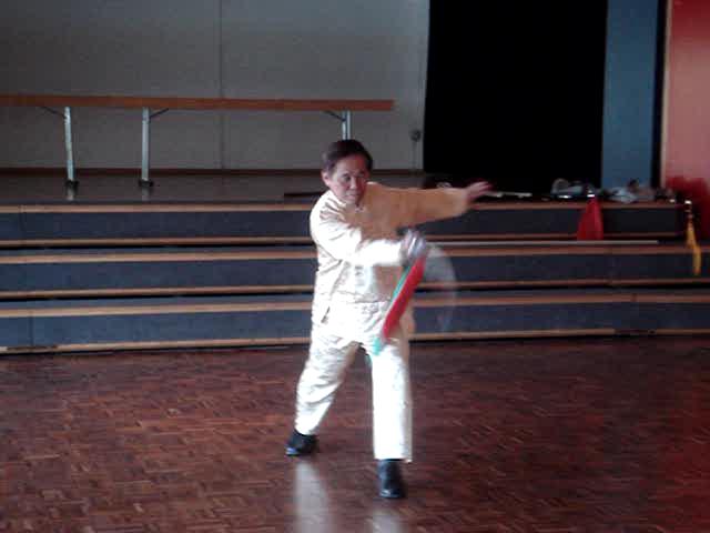 Kungfu Set in Still Picture — Taiji Sabre