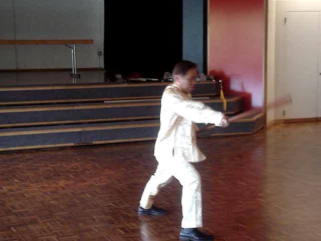 Kungfu Set in Still Picture — Taiji Staff